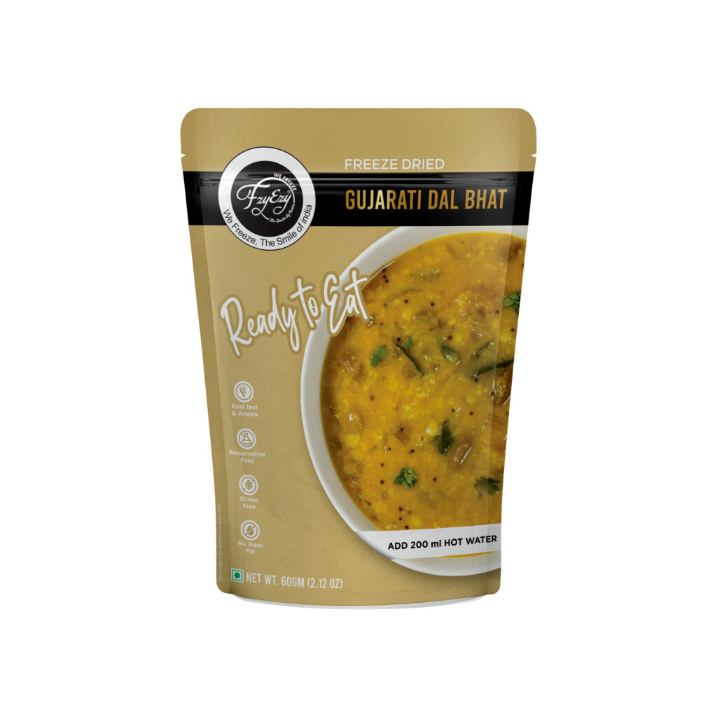 Freeze-Dried Gujarati Dal Bhat – Authentic Home-Style Taste - 60g